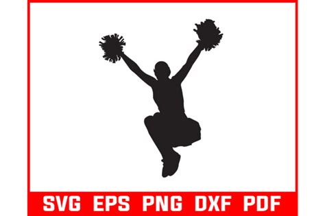 1 Cheerleader Jump Svg Designs And Graphics