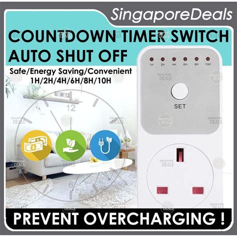 Smart Control 1 10 Hours Countdown Timer Switch Plug In Socket Auto