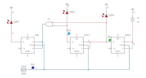 Exp 10 Design And Simulation Of 3 Bit Synchronous Up And Down Counter Using Multisim