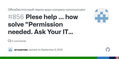 Plese Help How Solve Permission Needed Ask Your It Admin To