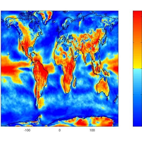 Mean Correlation Between Anomalies In Monthly Surface Solar Radiation