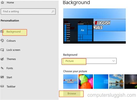How To Change Windows Desktop Wallpaper Background ComputerSluggish