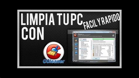 Como Usar Ccleaner Bien Explicado YouTube