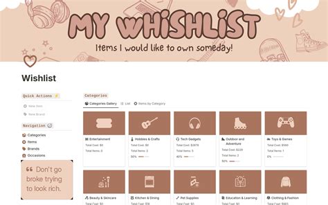 Engineermeg Wishlist Template Notion Template