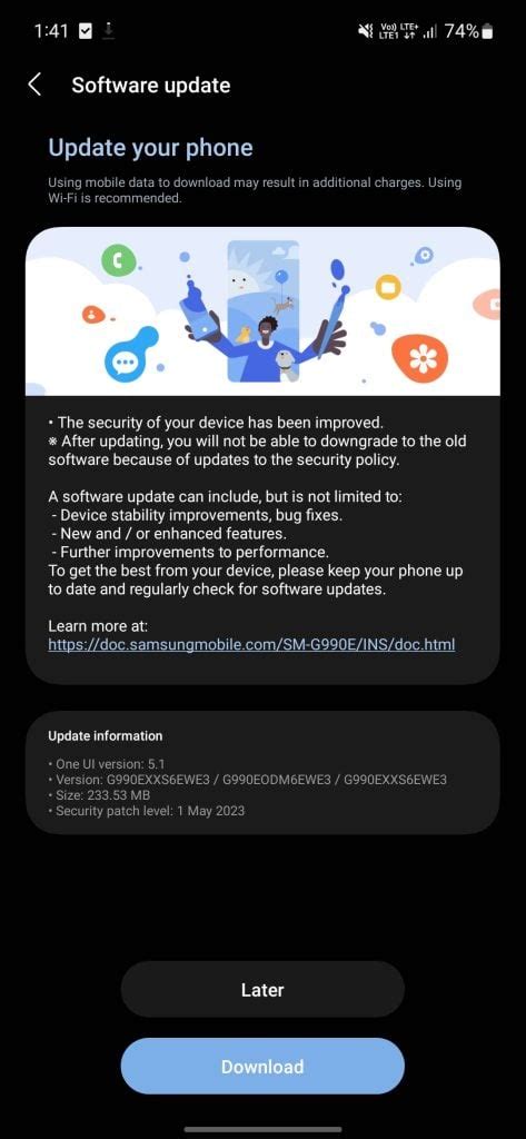 Samsung Galaxy S21 Fe Receives May 2023 Security Update In India