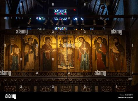 Hängende Kirche koptische orthodoxe Kirche der Heiligen Jungfrau Maria Ikonen des Hauptaltars