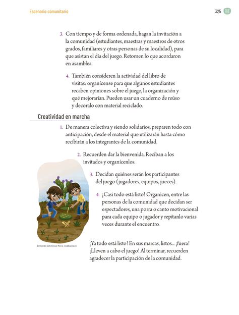 Proyectos Comunitarios Sexto grado Página 325 de 361 Libros de