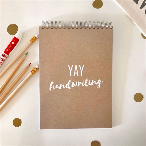 Handwriting Practice Notebook Etsy Uk