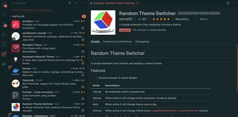 Visual Studio Codeのテーマをランダムに変えられるrandom Theme Switcherを使ってみた Developersio Visual Studio Codeのテーマをランダムに変えられるrandom Theme Switcherを使ってみた Developersio