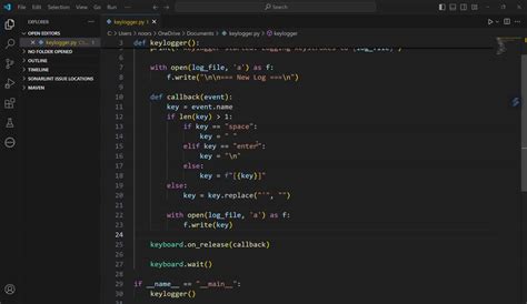 Noorshama Ansari On Linkedin Cybersecurity Python Keylogger Skillcraftinternship