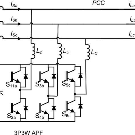 Depicts The Topological Circuit Diagram Of Dstatcom With Nonlinear Load
