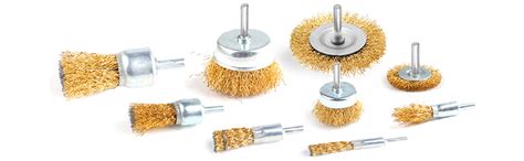 Set Di 9 Spazzole Rotanti Per Trapano In Filo Di Rame Rivestito In