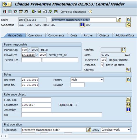Solved Integration Of PP With PM SAP Community