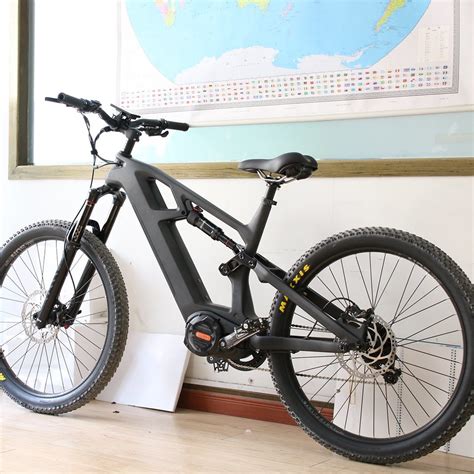 Carbon Full Suspension Mountain Electric Bike Emtb Mid Bafang Motor