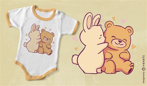Cute Teddy Bears T Shirt Design Vector Download