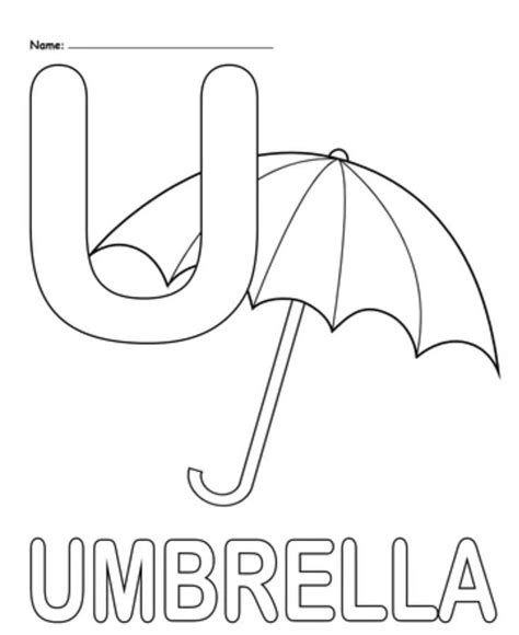 Pin By Catherine Gordy On Alphabet Umbrella Alphabet Names