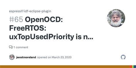OpenOCD FreeRTOS UxTopUsedPriority Is Not Defined IEP 149 Issue