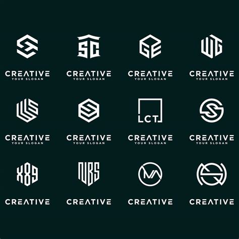 Modern Minimalist Monogram Logo Logo 29098400 Vector Art At Vecteezy