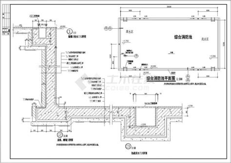 某地游泳池建筑结构设计施工图纸 结构详图 土木在线