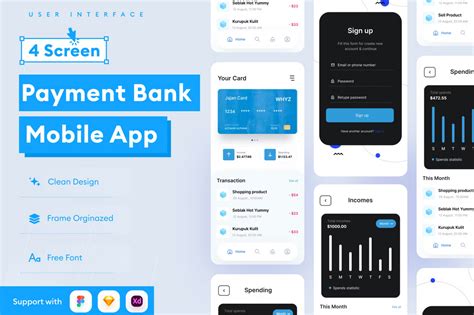 Free Figma UI Kit Payment Banking Mobile App Community Figma