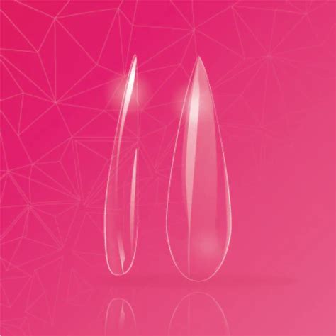 Maskscara Soft Gel Tips Full Cover Clear Stiletto Extra Long 600s