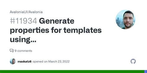 Generate Properties For Templates Using Templatepartattribute · Issue