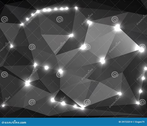 Abstract Monochrome Background Polygon 2 Stock Vector Illustration Of