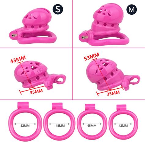 Pink Cock Cage Sissy 3d Printed S1 Chastity Cage