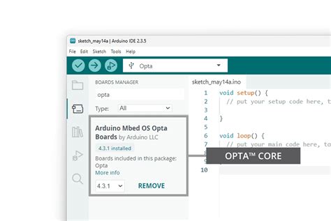 Installing The Opta™ Core In The Arduino Ide Bootloader