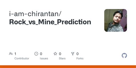 Github I Am Chirantan Rock Vs Mine Prediction