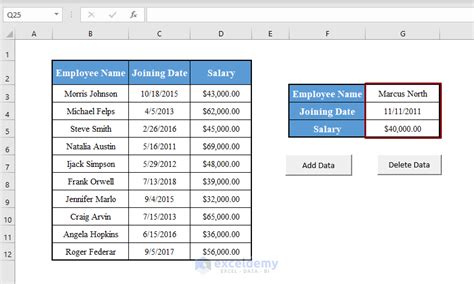 How To Create A Simple Database In Excel Vba Exceldemy