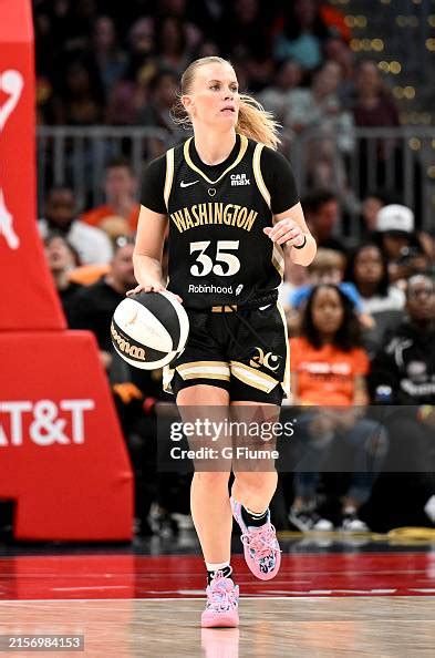 Julie Vanloo Of The Washington Mystics Handles The Ball Against The News Photo Getty Images