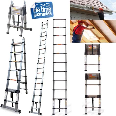 Telescopic Ladder Extendable Step Ladder Folding Multi Purpose