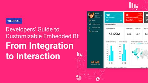 Webinar Developers Guide To Customizable Embedded Bi