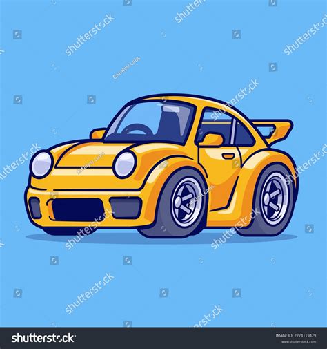 Car Sport Vehicle Cartoon Vector Icon Stock Vector Royalty Free