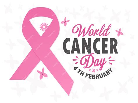 Premium Vector World Cancer Day Vector Logo Event Concept Colorful