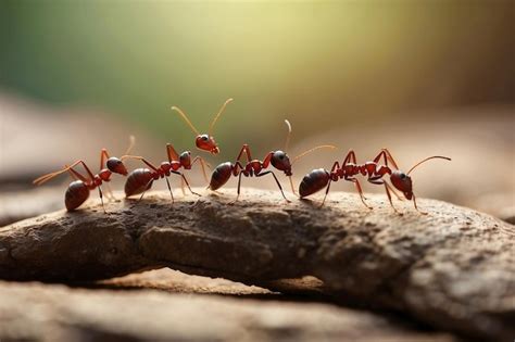 Ant Action Standingant Bridge Unity Teamconcept Team Work Together
