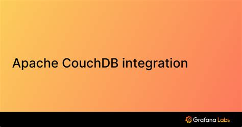 apache couchdb integration grafana cloud documentation