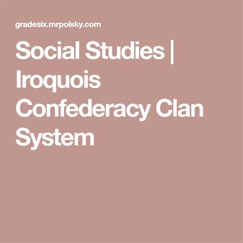 Iroquois Confederacy Look And Learn History Picture Library