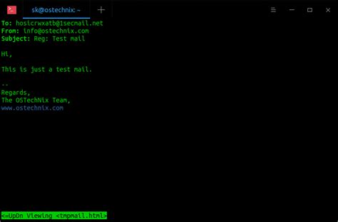 create temporary email address with tmpmail ostechnix
