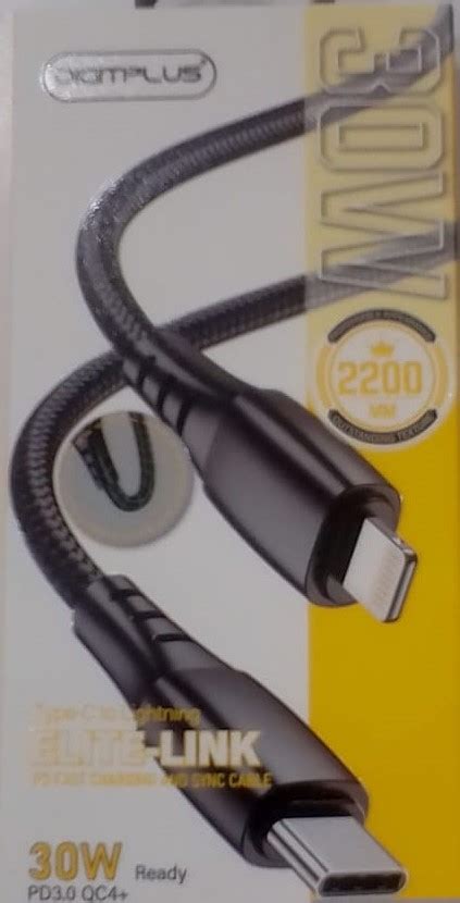 DIGITPLUS ELITE TYPE C TO LIGHTNING CABLE Asia Mobile Phone