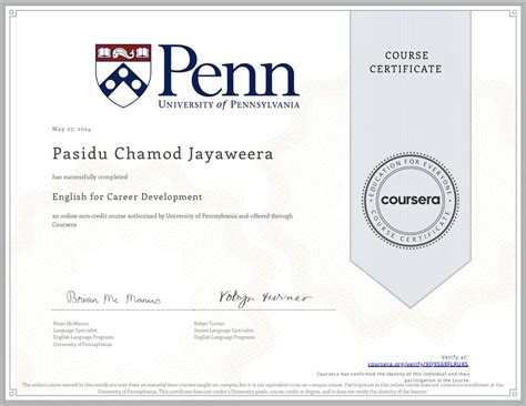 Pasidu Chamod On Linkedin Certification Englishforcareerdevelopment