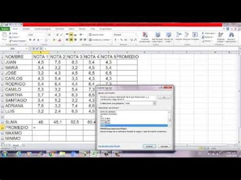 FUNCIONES BASICAS DE EXCEL YouTube