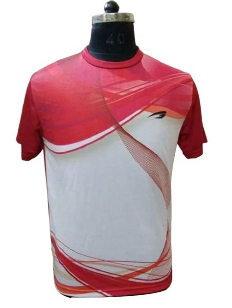 Printed Sublimation Men Polyester Sport T Shirt Large Round Neck At Rs Piece In Jalandhar