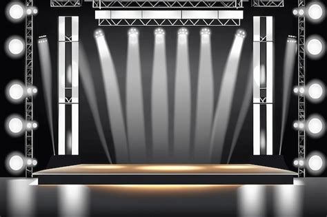Premium Ai Image 3d Rendering Illustration Concert Stage Festival