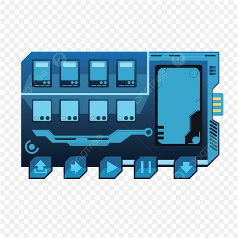 Hud Game Ui Vector Design Images Hud Ui Game Button Sci Window Hud Ui Game Png Image For