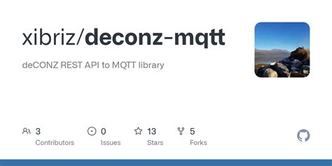 GitHub Xibriz Deconz Mqtt DeCONZ REST API To MQTT Library