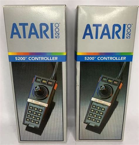 Atari Original Controllers Keypad Joystick Style In Original Boxes Two Video Game