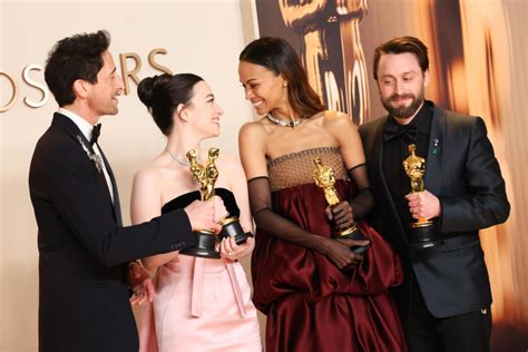 Oscars 2026 Presenters Mikey Madison Zoe Saldaña Kieran Culkin