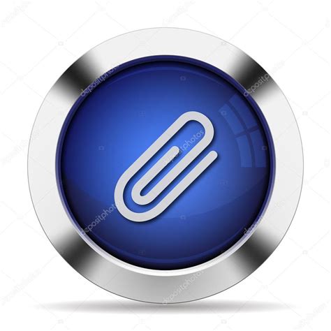 attachment button stock vector image by ©renegadehomie 86461926